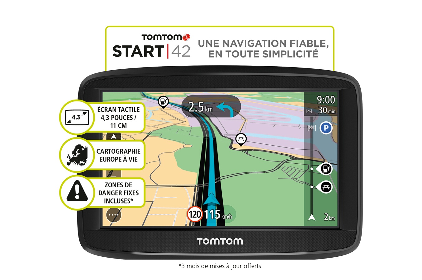 GPS Tomtom START 42 EU 48 (4225724) | Darty
