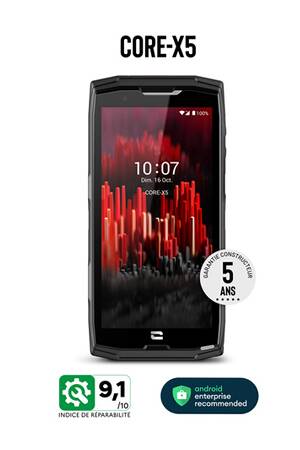 Smartphone Crosscall Core X5 64Go Noir | Darty
