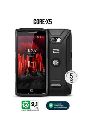 Smartphone Crosscall Core X5 64Go Noir | Darty