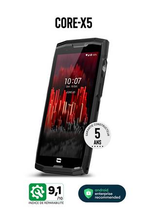 Smartphone Crosscall Core-X5 128Go Noir | Darty