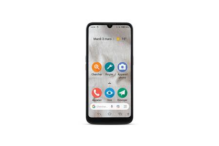 Smartphone Doro 8100 graphite pour seniors | Darty