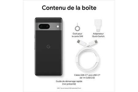 Smartphone Google Pixel 7 128Go Noir Volcanique 5G | Darty