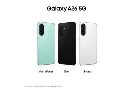 Smartphone Samsung Galaxy A26 5G IA 128 GB Vert d''eau | Darty