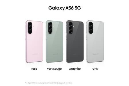 Smartphone Samsung Galaxy A56 5G IA 256 GB Rose | Darty