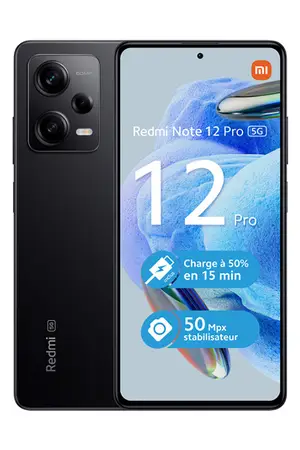 Smartphone Xiaomi Redmi Note 12 Pro 128Go Noir 5G | Darty