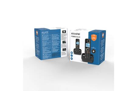 Téléphone sans fil Alcatel F 860 DUO NOIR | Darty