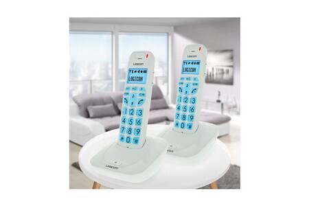 Téléphone sans fil Logicom Confort 250 Blanc | Darty