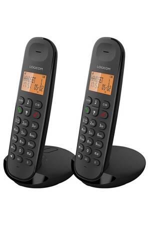 Téléphone sans fil Logicom ILOA 255T DUO Black AVEC RÉPONDEUR | Darty