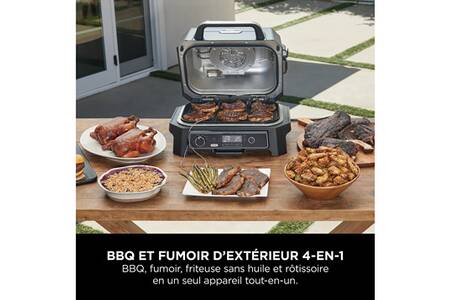 Barbecue Ninja BARBECUE ELECTRIQUE & FUMOIR NINJA WOODFIRE OG850EU | Darty