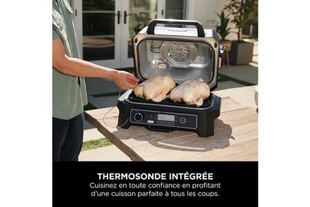 Barbecue Ninja BARBECUE ELECTRIQUE & FUMOIR NINJA WOODFIRE OG850EU | Darty
