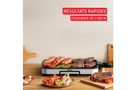 Plancha Tefal PLANCHA INOX ÉLECTRIQUE, 6 PERSONNES, REVÊTEMENT ...