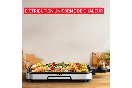 Plancha Tefal PLANCHA INOX ÉLECTRIQUE, 6 PERSONNES, REVÊTEMENT ...