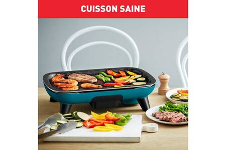 Plancha Tefal Plancha ChefClub Bleue 2400W CB657410 | Darty
