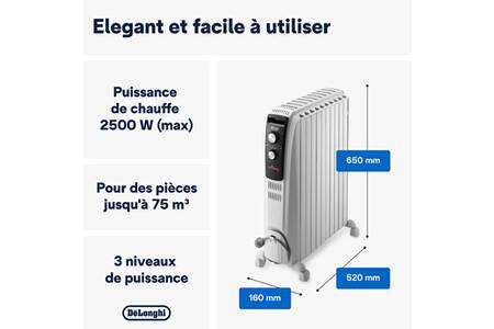 Radiateur Bain D Huile De Longhi Dragon 4 2000w