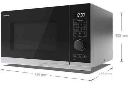 Micro-ondes combiné Sharp YC-PC284AE-S | Darty
