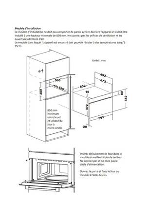 Micro-ondes combiné Thomson TCBI34BK | Darty
