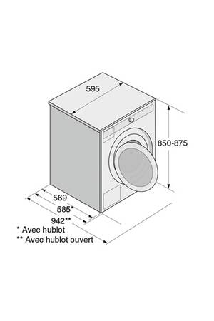 Lave-linge hublot Asko W4086C.T/3 | Darty