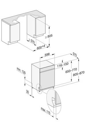 Lave-vaisselle Miele ENCASTRABLE - G 5210 SCI NR 60CM - G5210SCI NR ...