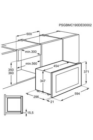 Micro-ondes mono-fonction Aeg MBB1756SEM | Darty