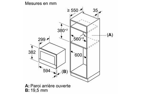 Micro-ondes mono-fonction Bosch BFL9221B1 | Darty
