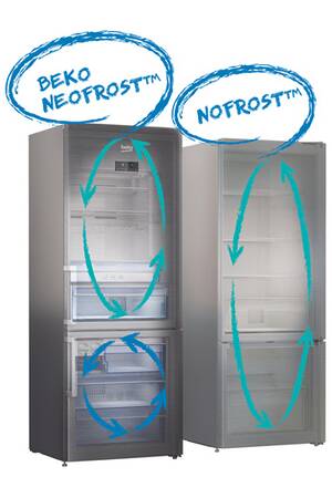 Réfrigérateur congélateur en bas Beko BCNE400E40SN - ENCASTRABLE 194CM ...