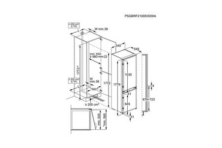 Réfrigérateur congélateur en bas Electrolux LND5FE18S - ENCASTRABLE ...