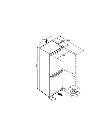 Réfrigérateur congélateur en bas Liebherr CUEFE 331-26 | Darty