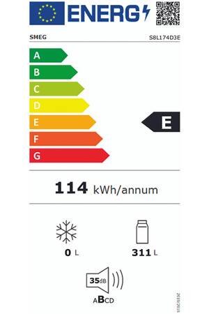 Réfrigérateur 1 porte Smeg S8L174D3E - Encastrable 177CM | Darty