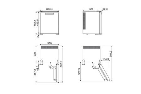 Réfrigérateur bar Smeg MTE30 | Darty
