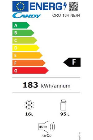 Réfrigérateur top Candy CRU 164 NE/N 82 cm | Darty