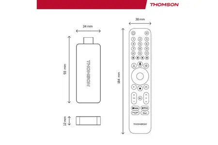Passerelle multimédia Thomson 145G Stick 4K avec Google TV | Darty