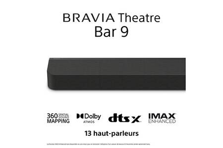Barre de son Sony BRAVIA Theatre Bar 9 - Barre de son Dolby Atmos, 13 ...