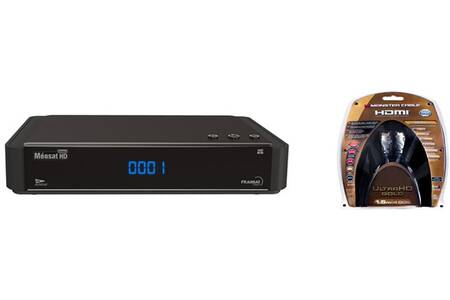 Décodeur TNT par satellite Meosat HD CONNECT FRANSAT + CABLE HDMI 4K ...