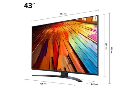 TV LED Lg 43UT81 LED Pied central 60Hz 4K 108cm 2024 | Darty