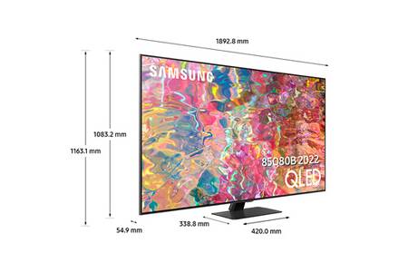 TV LED Samsung QLED QE85Q80B 4K UHD 214cm 2022 - QE85Q80B | Darty