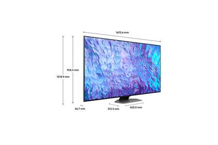 TV LED Samsung TQ75Q80C 100hz QLED 190cm | Darty