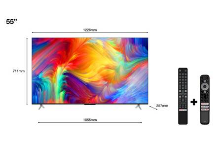 TV LED Tcl 55P638 139cm 4K Ultra HD HDR GOOGLE TV | Darty