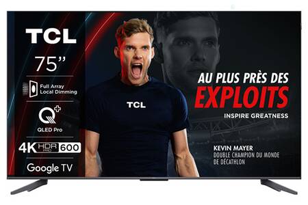TV LED Tcl 75C655 PRO QLED Dolby Vision Mode Gaming 60Hz 4K 190cm 2024 ...