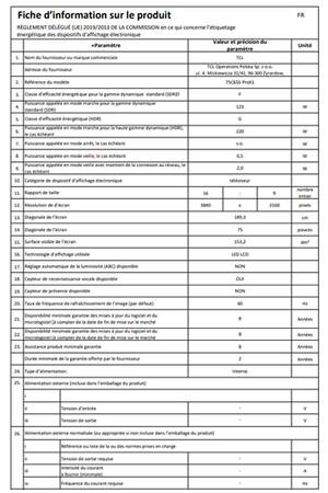 TV LED Tcl 75C655 PRO QLED Dolby Vision Mode Gaming 60Hz 4K 190cm 2024 ...