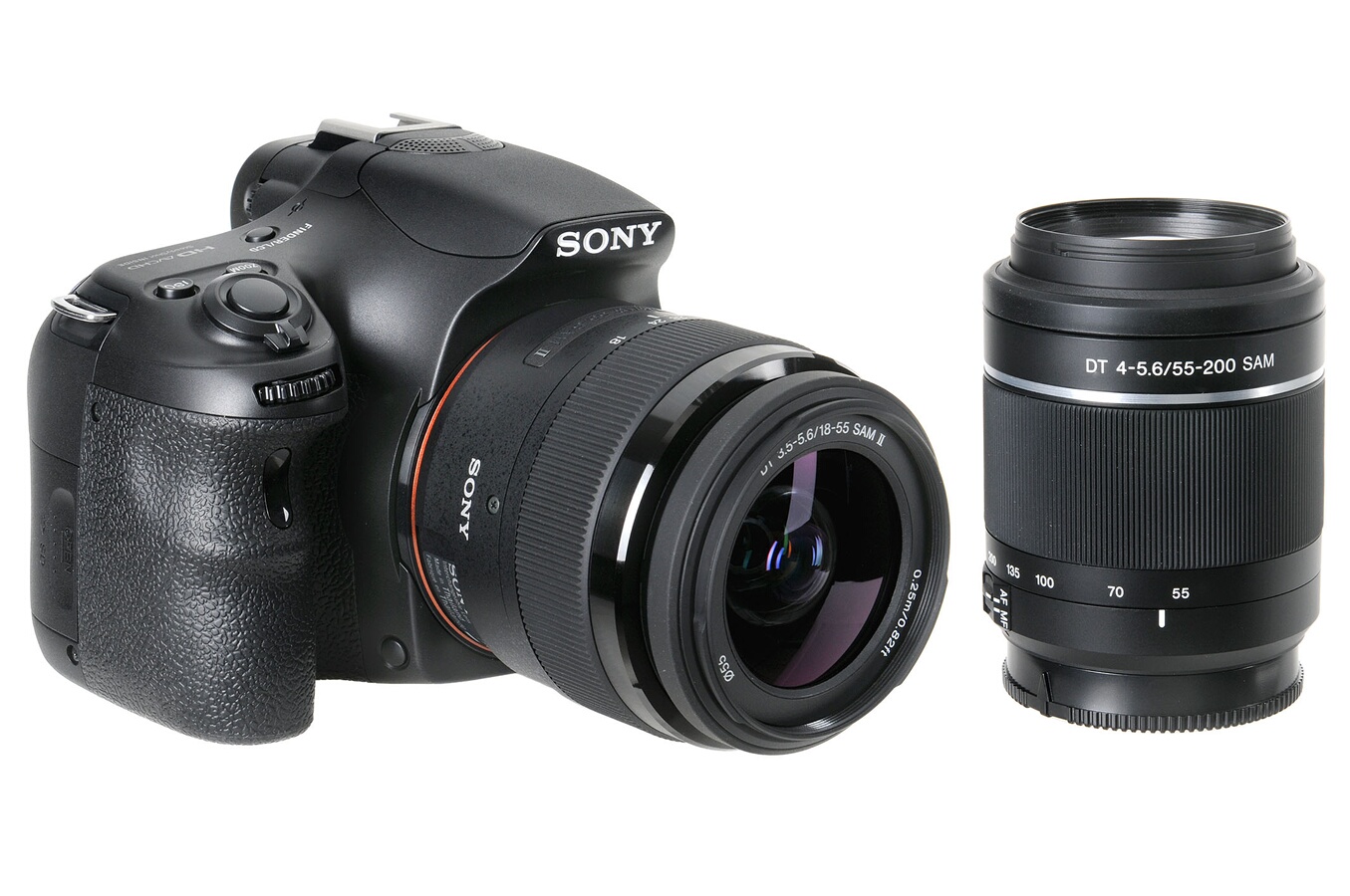 Reflex Sony SLT A58 + 18-55 MM + 55-200 MM (3745694) | Darty