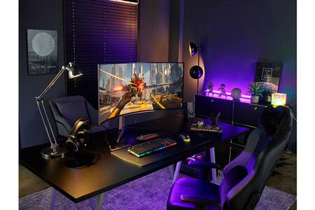 Ecran PC Lg Gaming OLED 45GR95QE-B 45" Incurvé UWQHD Noir | Darty