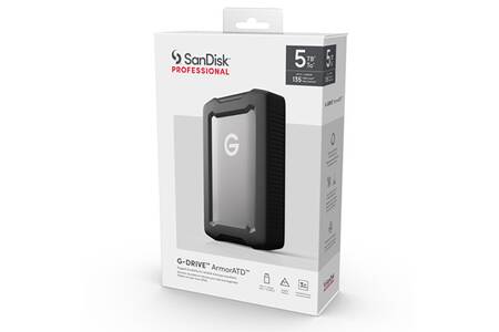Disque dur externe Sandisk Professional portable G-Drive ArmorATD 5TB ...