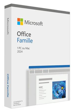 Logiciel Microsoft Microsoft Office Famille 2024 - 1 PC ou Mac - Achat ...