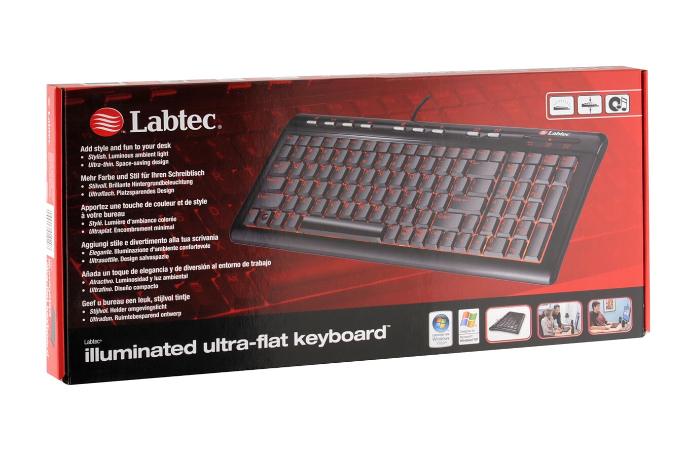 Clavier Labtec ILLUMINATED ULTRA FLAT - ILLUMINATEDULTRAFLAT (1245686 ...