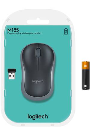 Souris Logitech M185 - souris sans fil compacte ambidextre - M185 | Darty