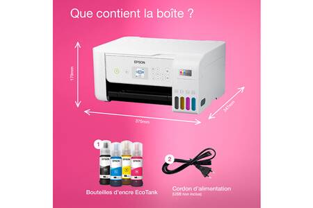 Imprimante multifonction Epson Ecotank ET-2876 | Darty
