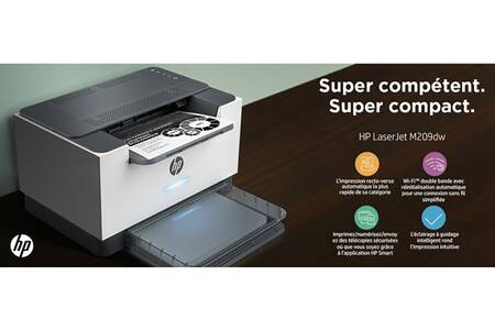 Imprimante multifonction Hp LaserJet M209dw monofonction Laser noir et ...