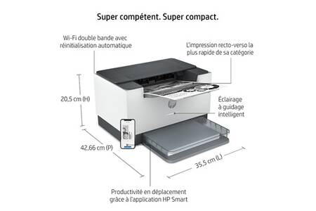 Imprimante monofonction Hp LaserJet M209dw monofonction Laser noir et ...