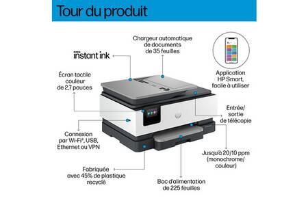 Imprimante multifonction Hp OfficeJet Pro 8134e All-in-One Printer ...