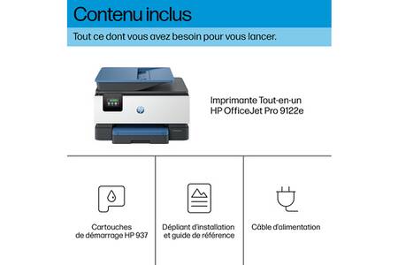 Imprimante multifonction Hp OfficeJet Pro 9122e All-in-One Printer ...